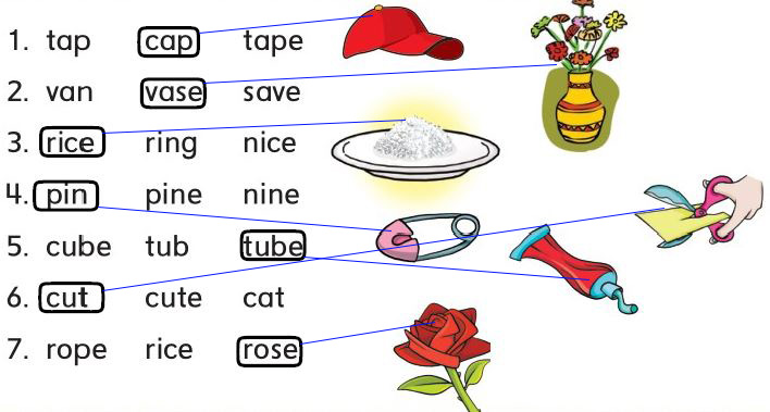 سبورة - Listen, point, and say. Then write a or a_e